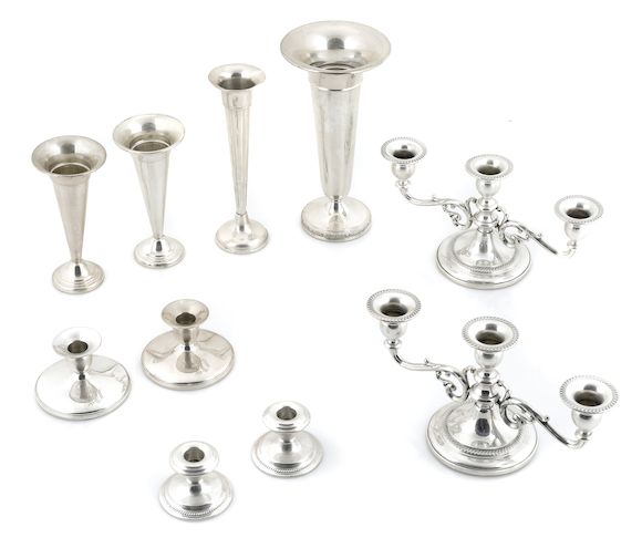 Bonhams : A group of American weighted sterling silver hollowware and ...