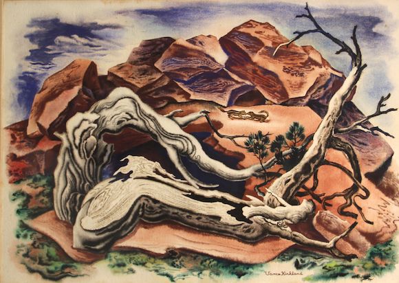 Bonhams : Vance Kirkland (1904-1981) The environment of chipmunks 22 1/ ...