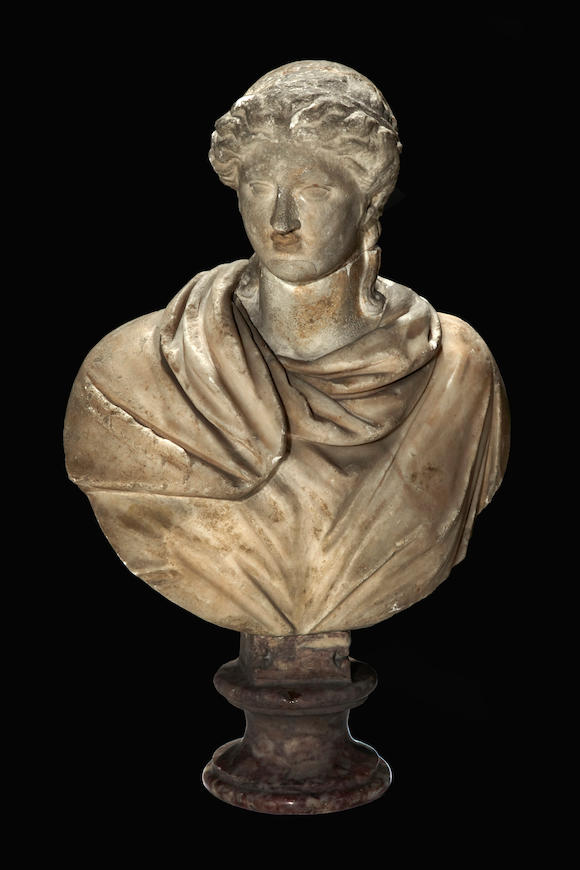 Bonhams A Roman Style Marble Portrait Bust Of A Woman Probably 18th