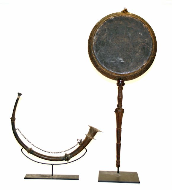 Bonhams : Two Asian ritual musical instruments
