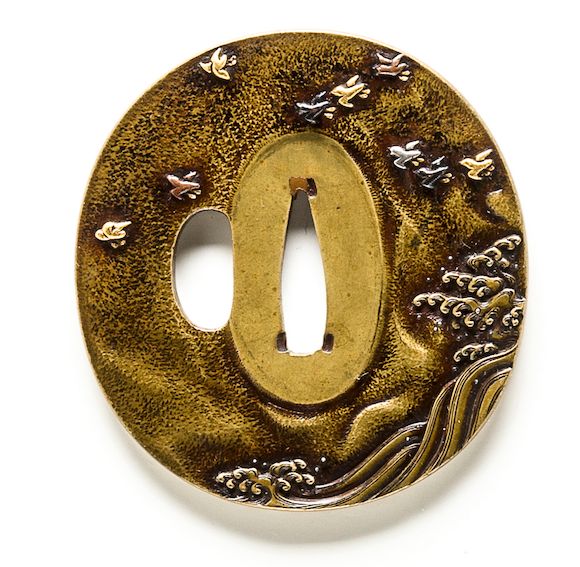 Bonhams : Tsuba Nara Yoshi Tsugu