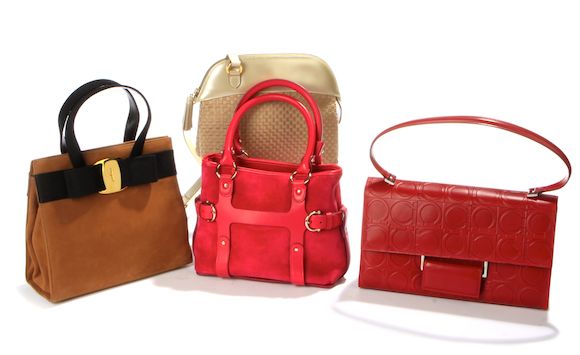 Bonhams : Four Ferragamo handbags
