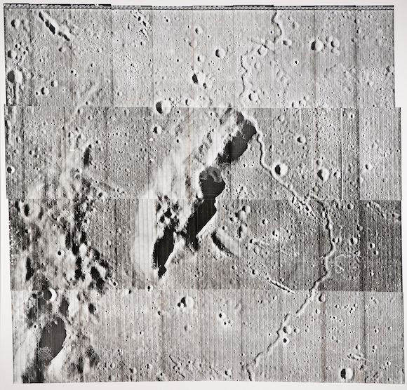 Bonhams : LUNAR ORBITER V. Oversize view of the Rima Tobias Mayer, and ...