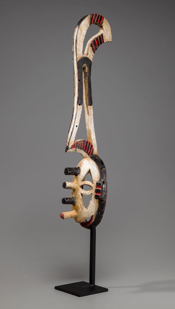 Bonhams : Igbo Yam Cult Mask, Afikpo District, Eastern Nigeria