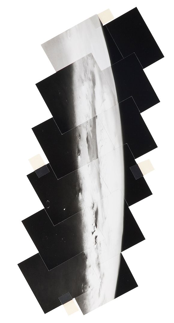 Bonhams : VIKING ORBITER. Hand mosaic of the Martian polar cap, c.1979,