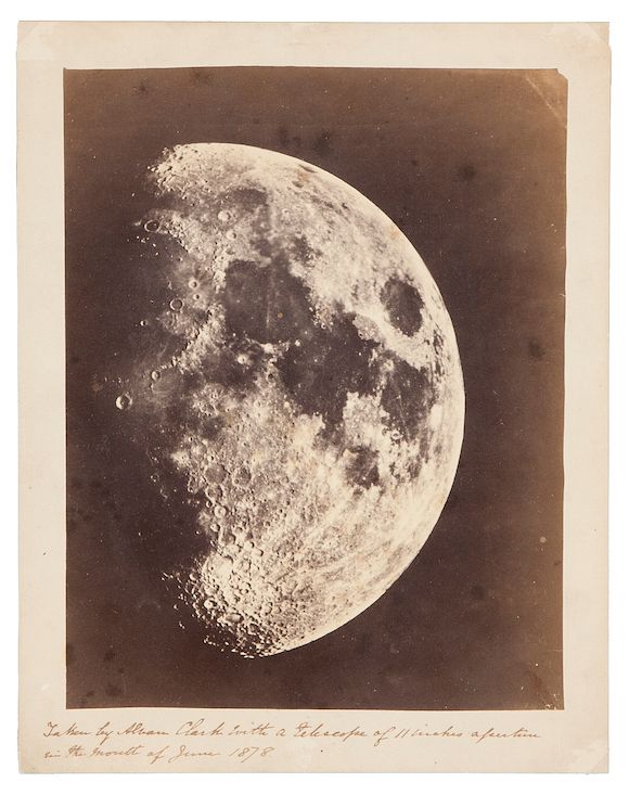 Bonhams : CLARK, ALVAN. 1804-1887. A view of the Moon, perhaps from ...