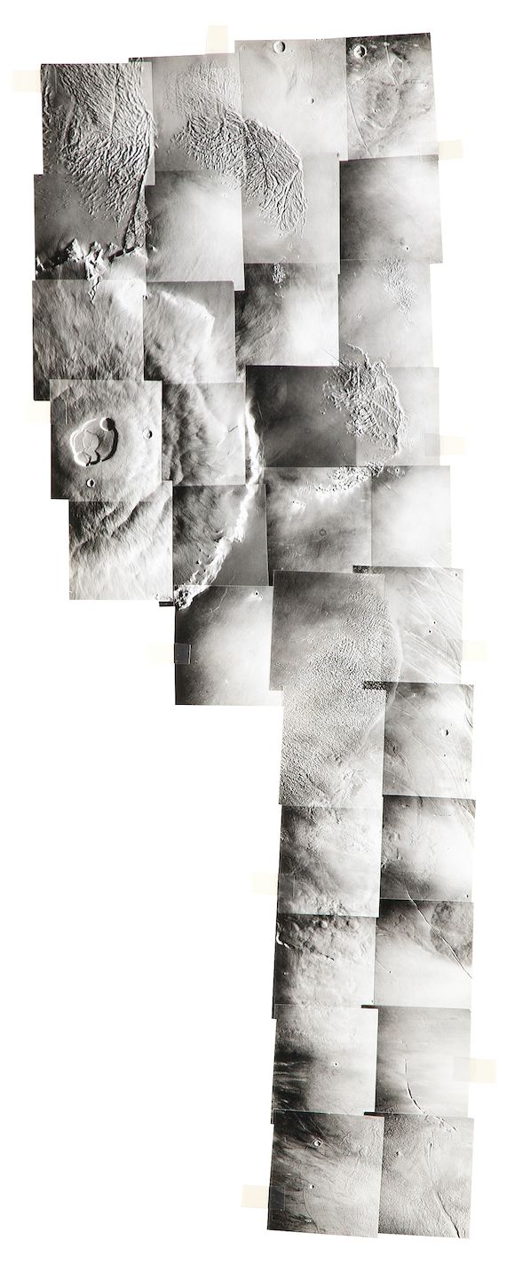 Bonhams : VIKING ORBITER. Hand mosaic of Mars, c.1979,