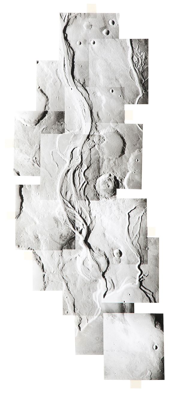 Bonhams : VIKING ORBITER. Hand mosaic of Mars, c.1979,