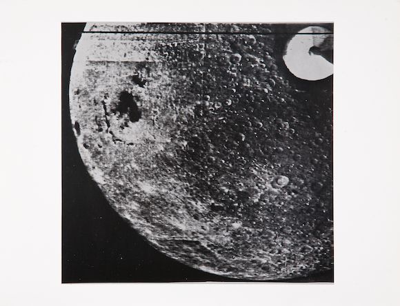 Bonhams : ZOND-3. 9 photographs taken by Zond-3 of the far side of the ...