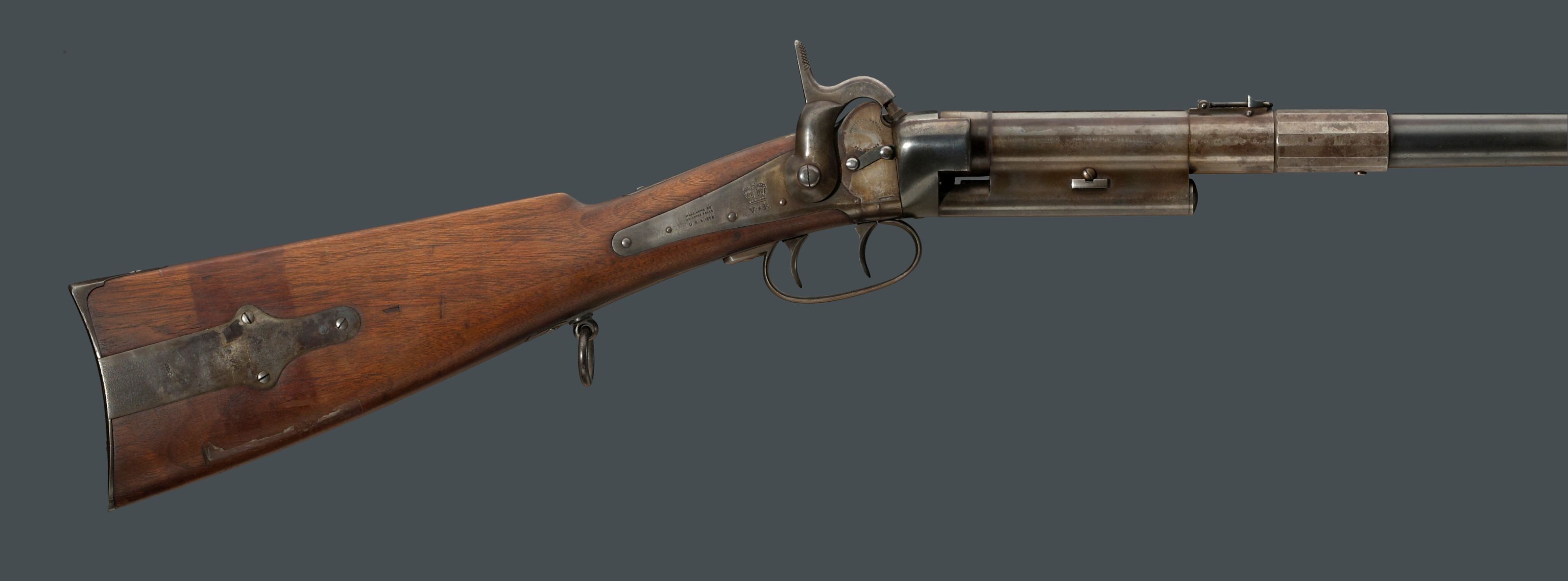 A Greene's Patent British Type breechloading carbine with apparent U.S ...