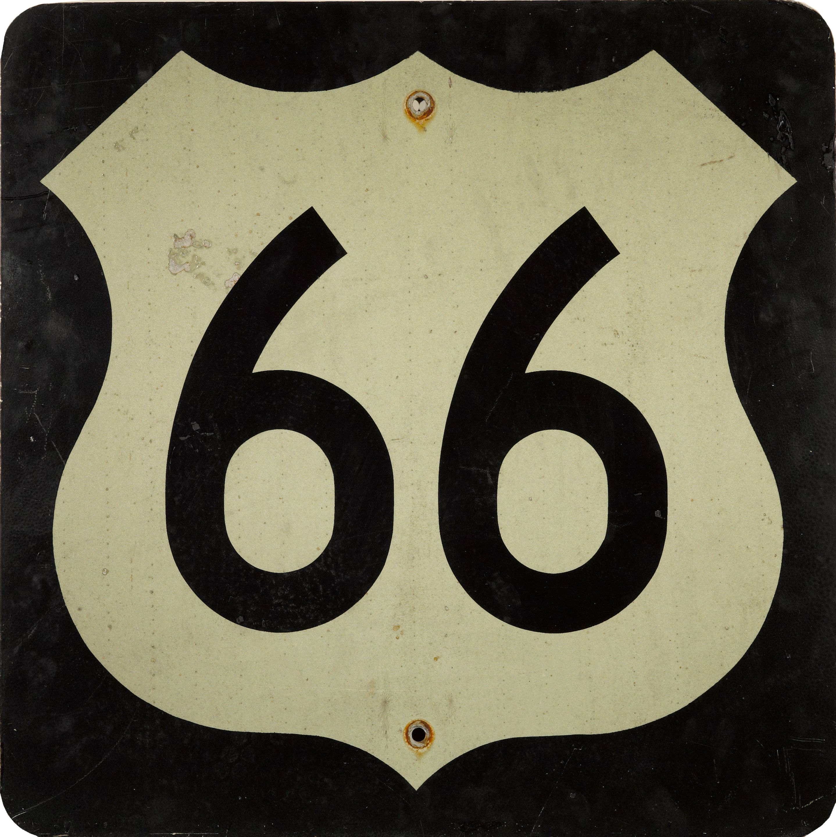 Bonhams Cars : An Oaklahoma route 66 sign,