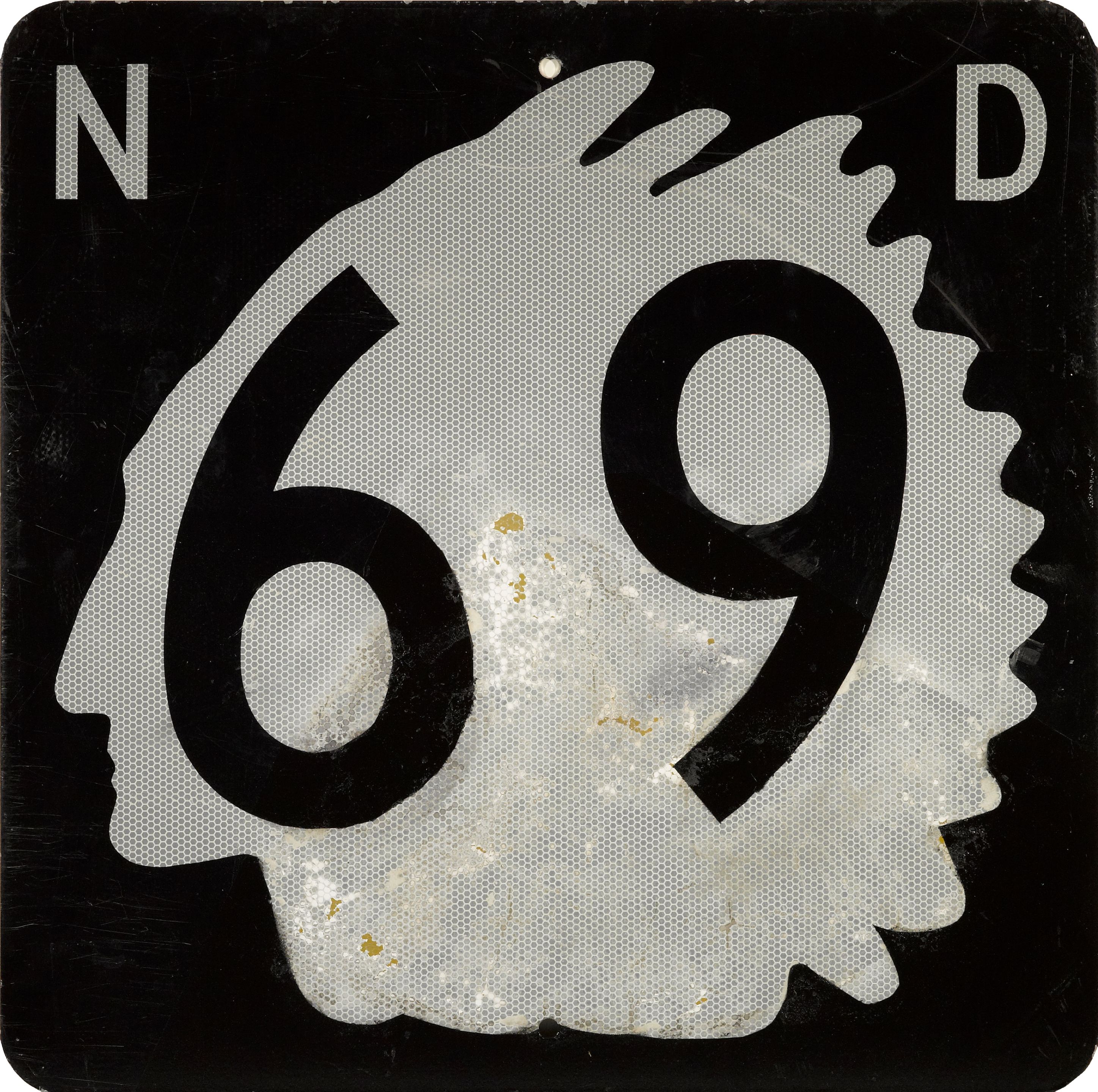 Bonhams Cars : A North Dekota Route 69 sign,