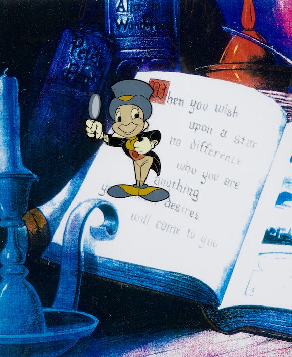 Bonhams : A Walt Disney Studios celluloid of Jiminy Cricket from the ...