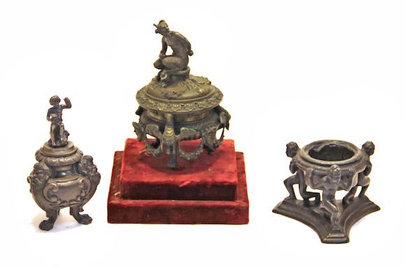 Bonhams : A Venetian bronze inkwell circle of Niccolo Roccatagliata ...