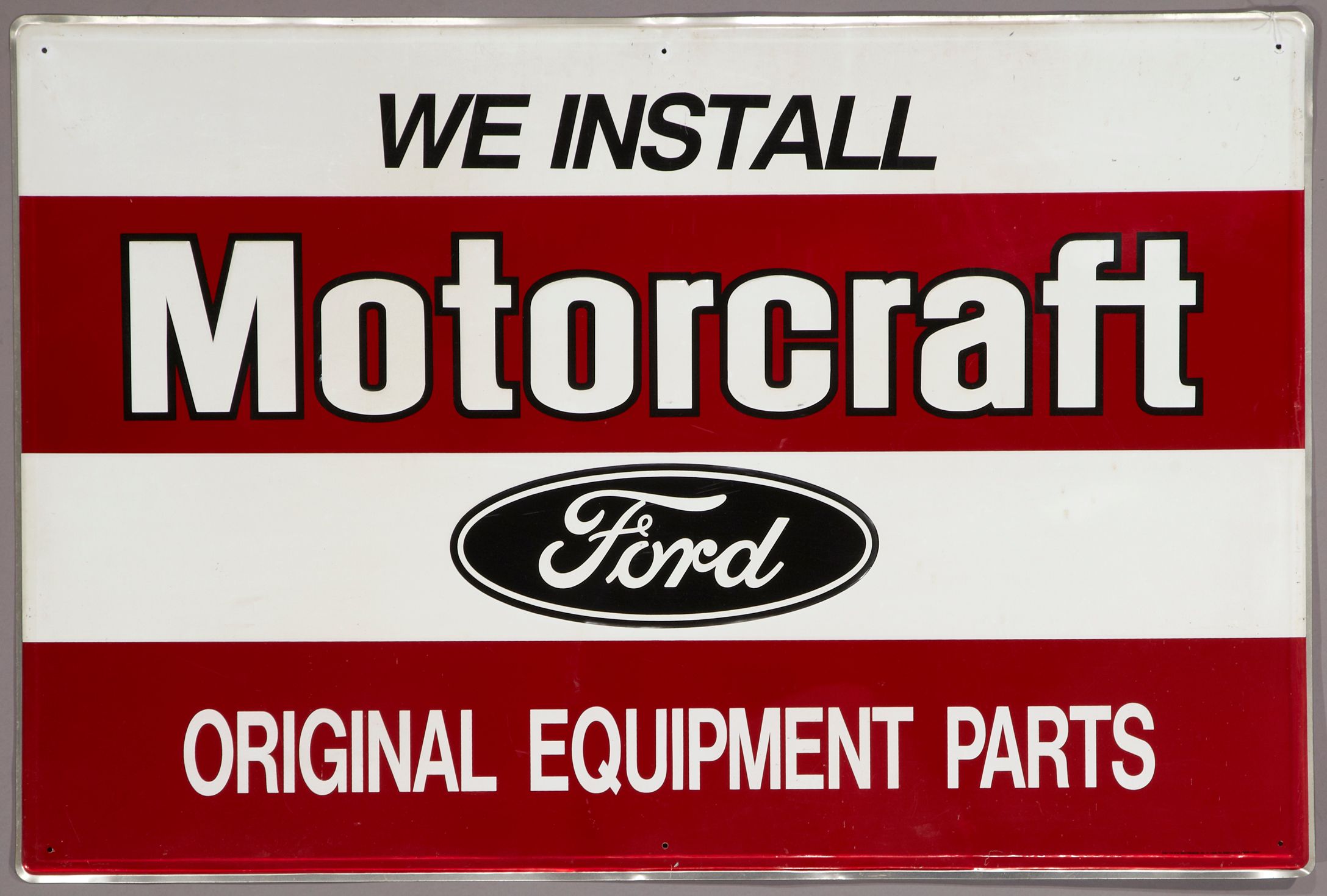 Bonhams Cars : A Ford Motorcraft sign,