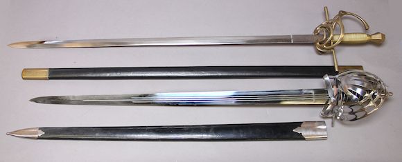 Bonhams : A lot of two reproduction swords