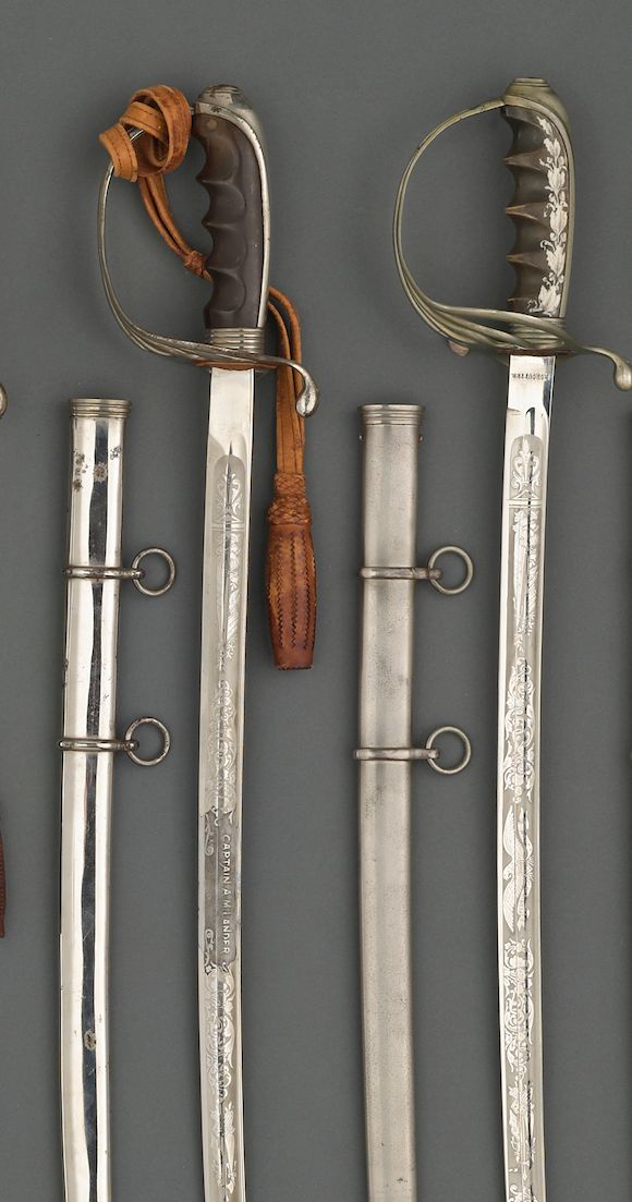 Bonhams : A lot of two U.S. Model 1902 sabers for all officers
