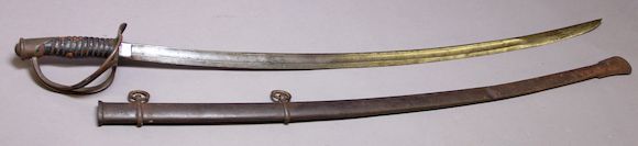 Bonhams : A U.S. Model 1860 cavalry saber by Ames Mfg. Co.