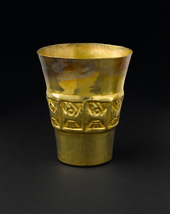Bonhams : Sicán Gold Beaker, ca. A.D. 950 - 1250