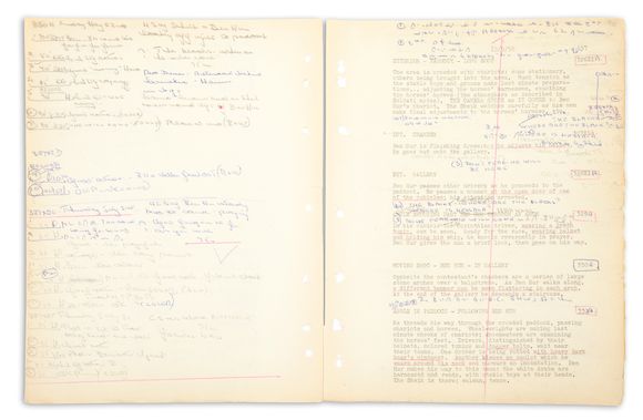 Bonhams : A Ben-Hur continuity script
