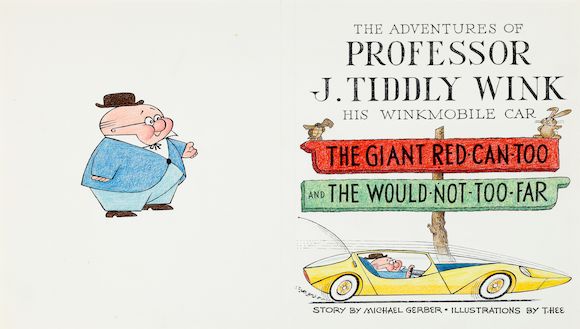 Bonhams : Seven pages of original art for The Adventures of Professor J ...