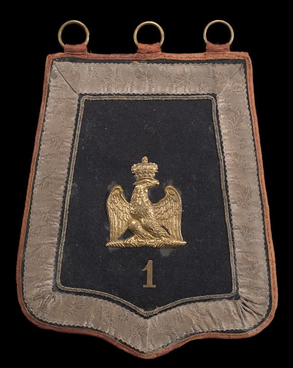 Bonhams : A French Empire officer's sabretache for the 1st Hussars
