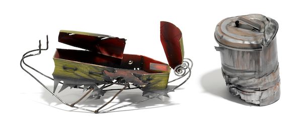 Bonhams : A screen used sleigh prop from The Nightmare Before Christmas