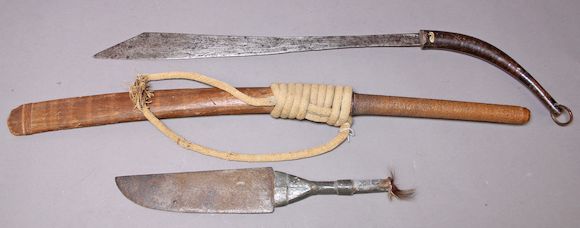 Bonhams : A lot of three Southeast Asian edged weapons
