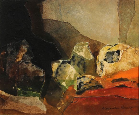 Bonhams : Alexander Nepote (American, 1913-1986) Luminous rocks 10 1/2 ...