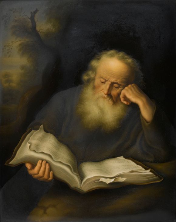 Bonhams : A Berlin (K.P.M.) porcelain plaque: Der Eremit late 19th ...