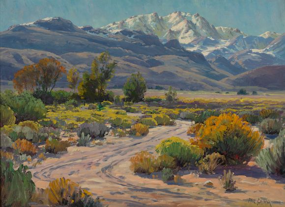 Bonhams : Paul A. Grimm (American, 1891-1974) Autumn in the desert ...