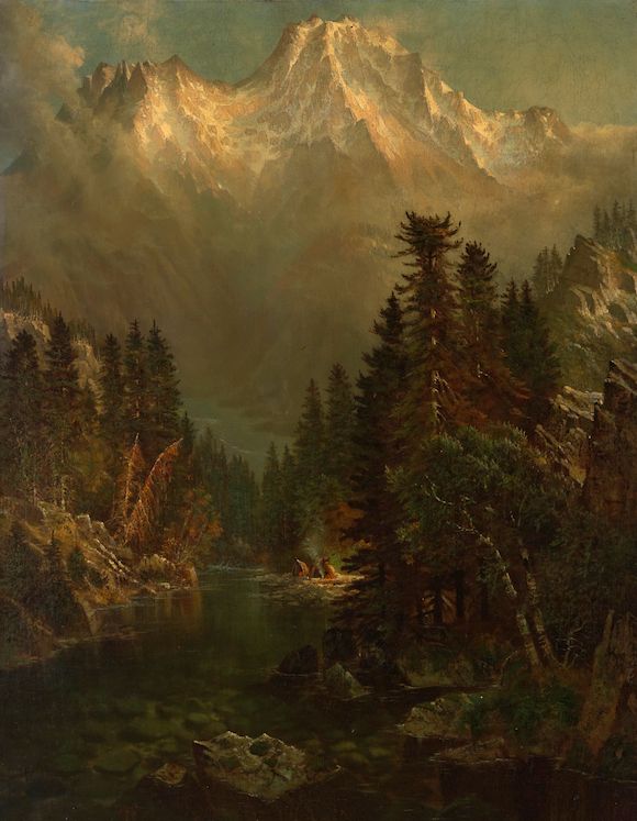 Bonhams : Edwin Deakin (American, 1838-1923) Mount Shasta, California ...