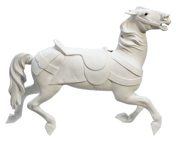 Bonhams : A carved wood carousel horse Marcus Illions. Brooklyn, New ...