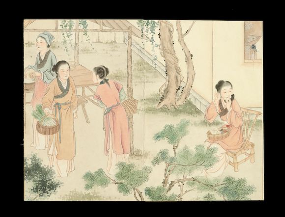 Bonhams : Hu Xigui (1839-1883) Album of Figures