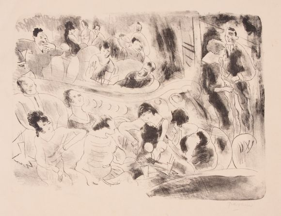 Bonhams : Jules Pascin (French, 1885-1930); Music Hall;