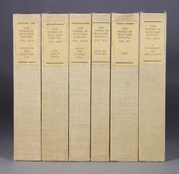 Bonhams : KIPLING, RUDYARD. Works. Garden City: 1914-1926. 27 vols ...
