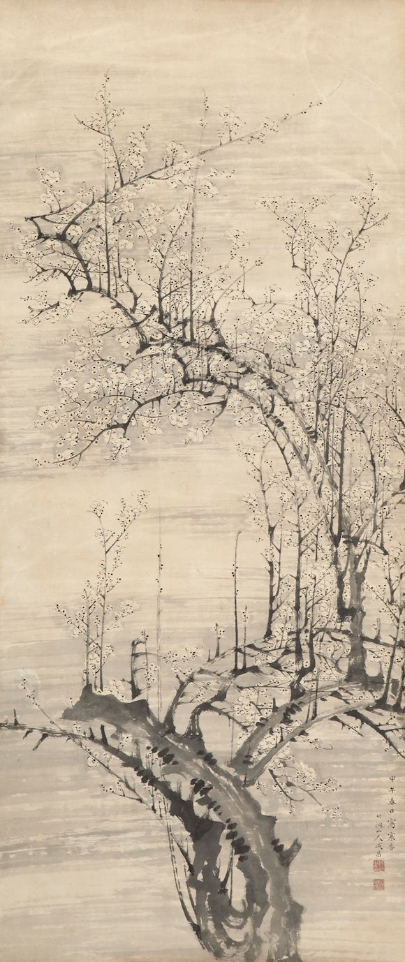 Bonhams : After Nakabayashi Chikuto (1776-1853) Winter Perfume