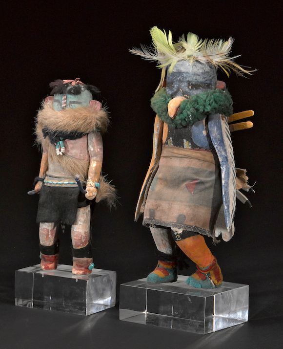 Bonhams : Two Zuni kachina dolls