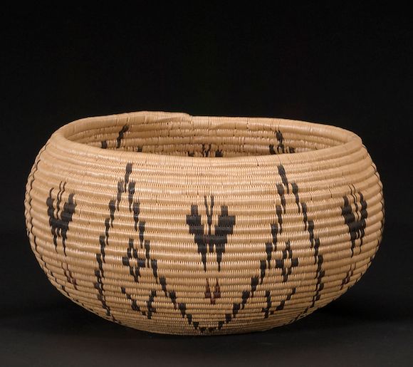 Bonhams : A Washo polychrome basket