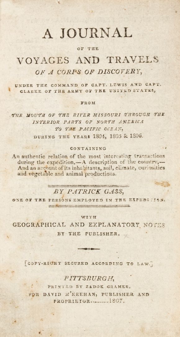 Bonhams : GASS, PATRICK. 1771-1870. A Journal of the Voyages and ...