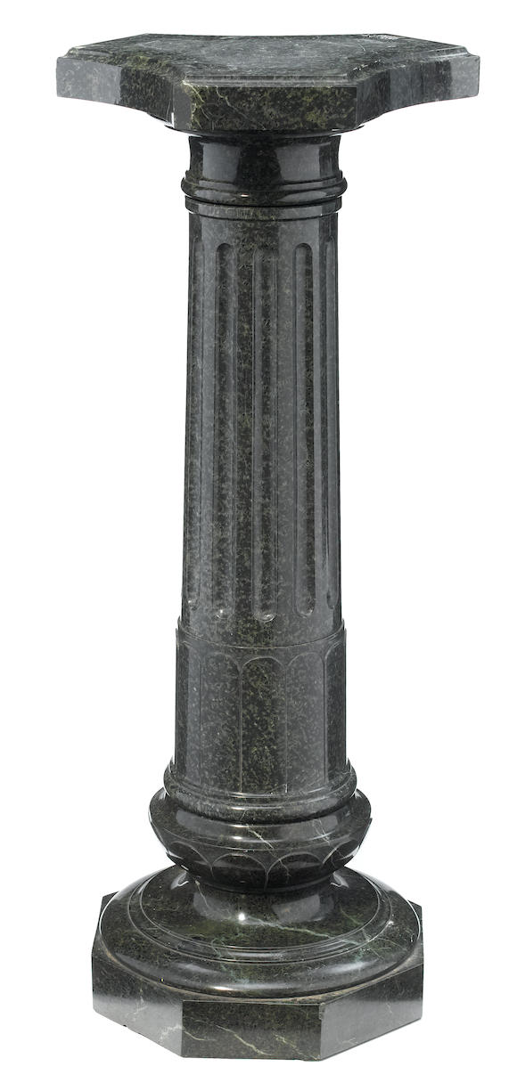 Bonhams A Continental Carved Marble Pedestal Circa 1900