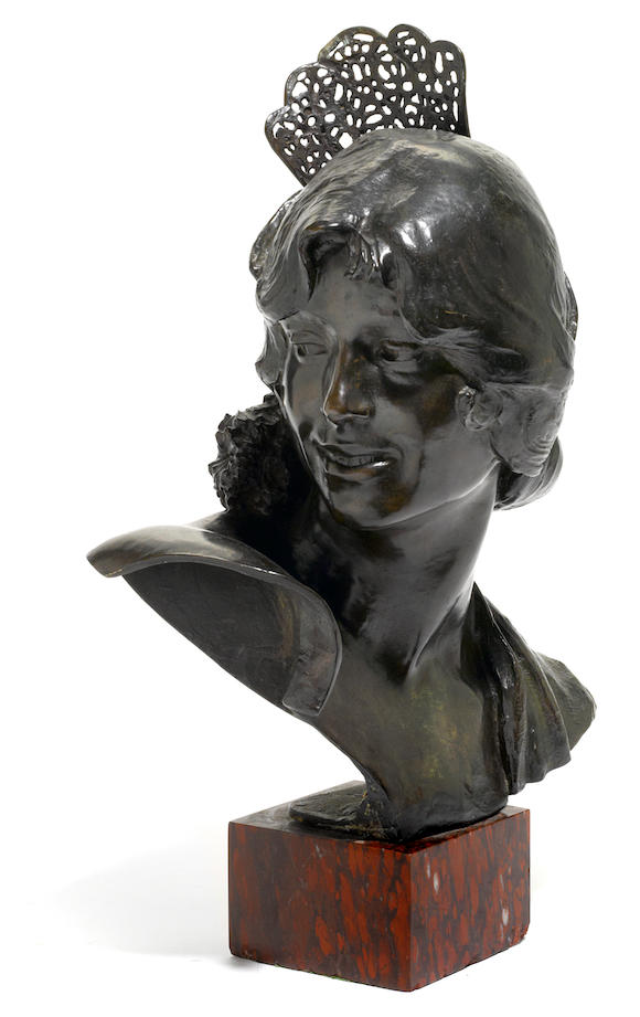 Bonhams A French Patinated Bronze Bust Early 20th Century