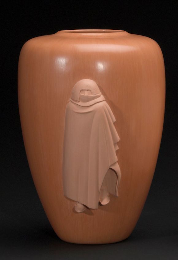 Bonhams : A Hopi orangeware vase