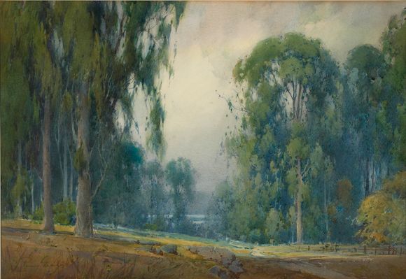 Bonhams : Percy Gray (1869-1952) Eucalyptus in Marin County, California ...