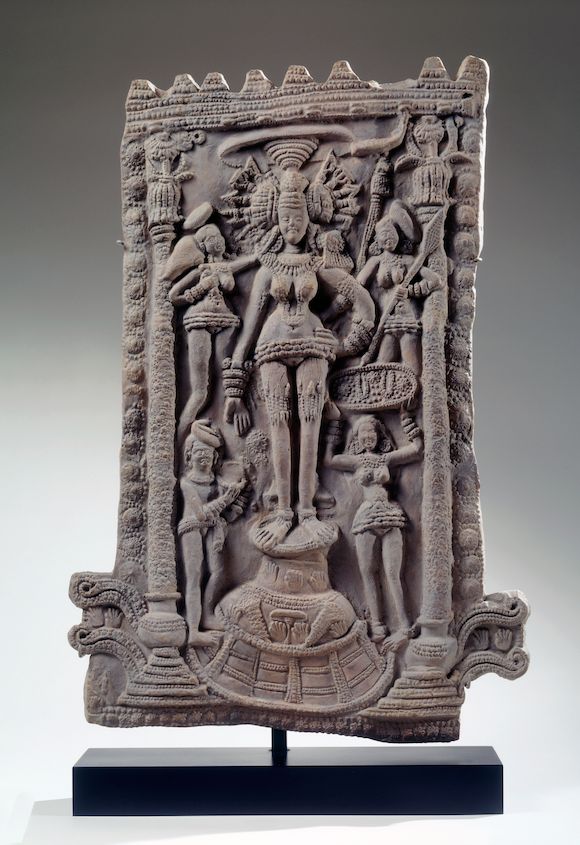Bonhams : A terracotta panel of a Yakshi North or Eastern India, Sunga ...