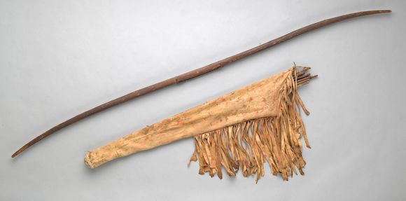 Bonhams : A Mohave/Yuma/Colorado River bow case, bow and arrows