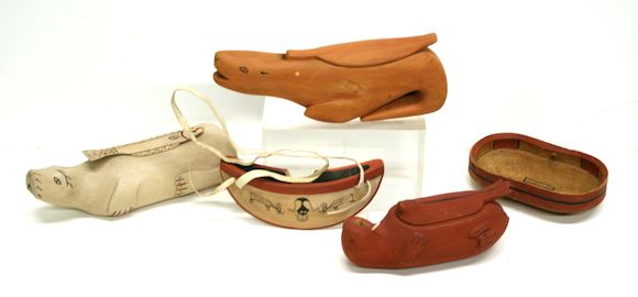 Bonhams : Five Eskimo decorative items