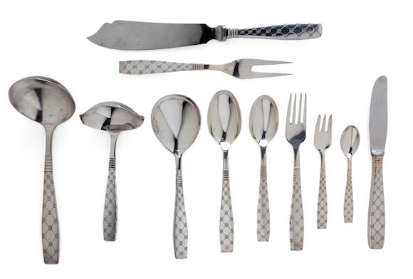 Bonhams : A Finn Christensen Prima silver-plated 96 piece flatware set ...