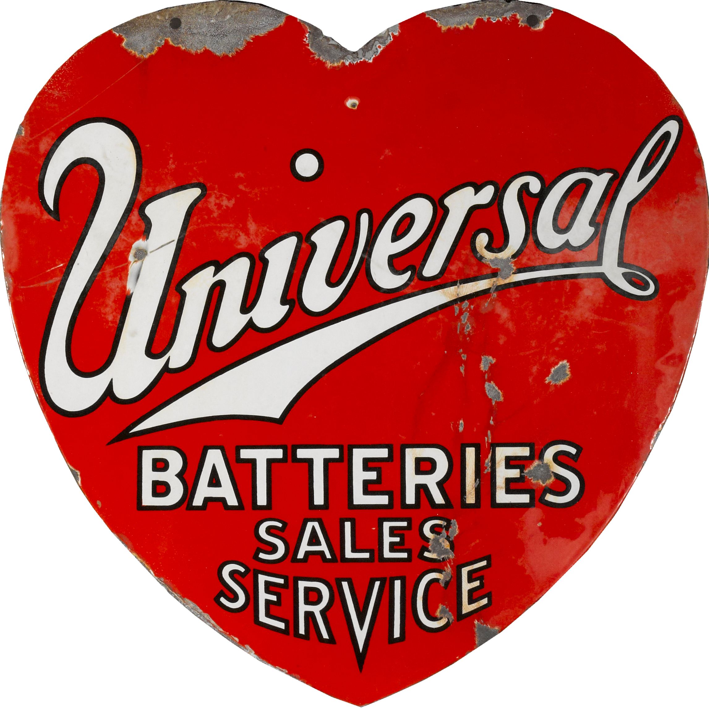 Bonhams Cars : A rare Universal Batteries Sales and Service heart ...