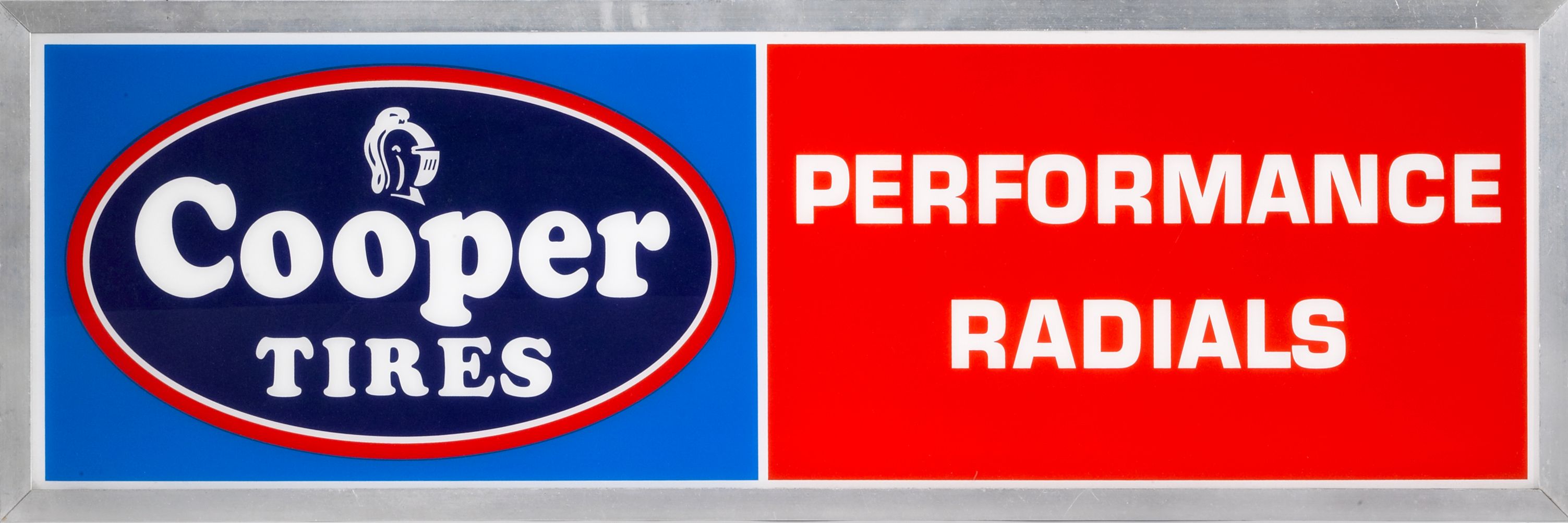 Bonhams Cars : An illuminated Cooper tire sign, c. 1970s,